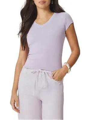 Splendid Josie Stretch V-neck T-shirt - Lavender Purple