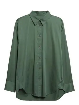 GIA STUDIOS Doona Oversize Button-up Shirt - Green