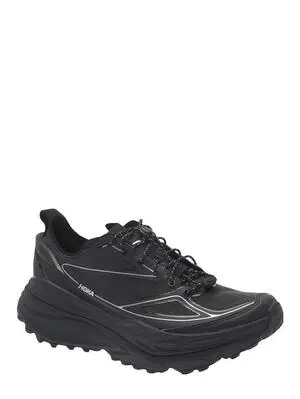 HOKA Stinson One7 Trail Sneaker - Black/silver