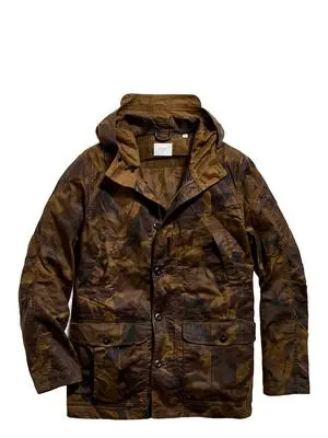 Billy Reid Waxed Cotton Lodge Jacket - Brown