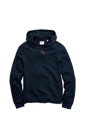 Billy Reid French Terry Hoodie - Carbon Blue