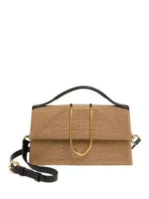 Jacquemus Le Grand Bambino Raffia Handbag - Beige