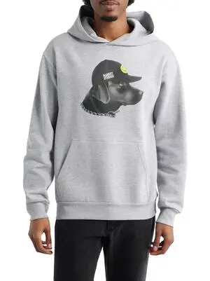 MARKET Smiley® Dog Got Style Graphic Hoodie - Ash Grey