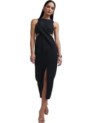 BWLDR Newark Midi Dress - Black