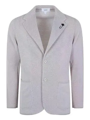LARDINI Texture Blazer Neutrals