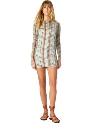 Missoni Multi-technique Viscose Lamé Mini Dress - Multicoloured