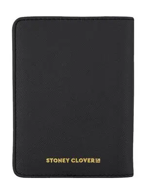 Stoney Clover Lane Textured Faux Leather Passport Case - Noir