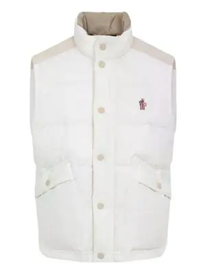 Moncler Buttoned Padded Jacket - Neutrals