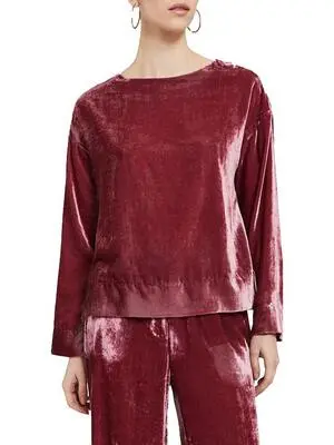 OTTOD'AME Velvet Blouse - Pink