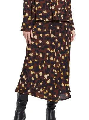 OTTOD'AME Printed Viscose Long Skirt