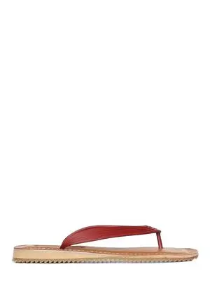 Miu Miu Miu Miu Ribbed Thong Sandals Red