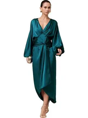 SAVEL Irena Midi Dress - Emerald