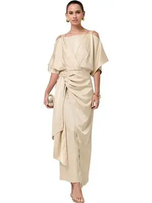 SAVEL Josylin Midi Dress - Champagne
