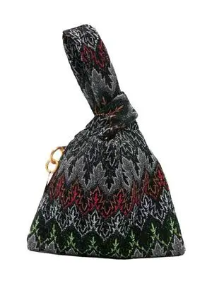 Missoni Raschel Pinetto Lurex Tote Bag Black