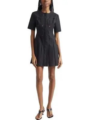 COPERNI Technical Tailored Origami Wool Blend Dress