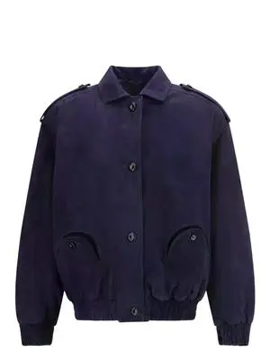 BLAZÉ MILANO Charlie Epaulettes Bomber Jacket - Blue