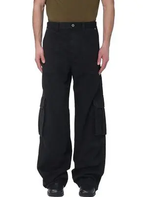 Loewe Cargo Trousers In Cotton - Black