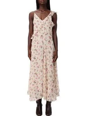 Isabel Marant Floral Print Dress - Beige