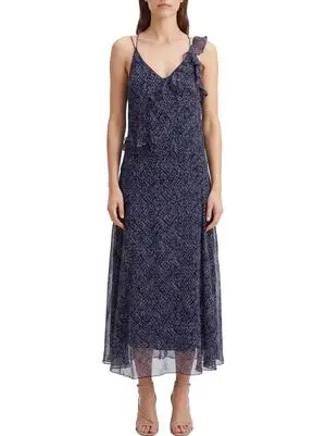 Isabel Marant Étoile Floral Midi Dress - Blue