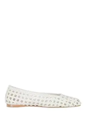 PALOMA BARCELO Woven Ballet Flats - White