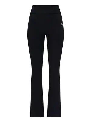 Emporio Armani Ribbed Track Pants - Black