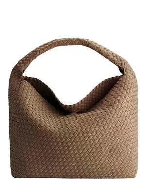 MARREA Woven Shoulder Bag - Neutrals