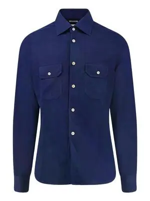 Kiton Chest-pocket Shirt - Blue