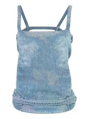 DIESEL Square Neck Top - Blue