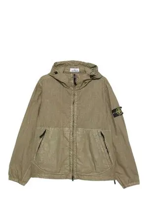 Stone Island Hooded Zip Jacket - Green