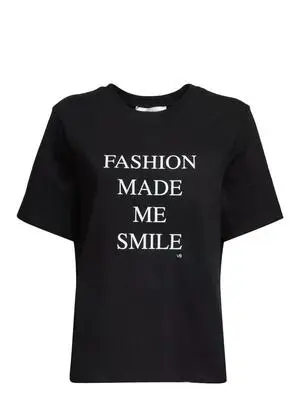 Victoria Beckham Fashion Made Me Smile T-shirt - Black