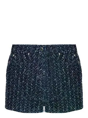 IRO PARIS Textured Valentin Shorts - Blue