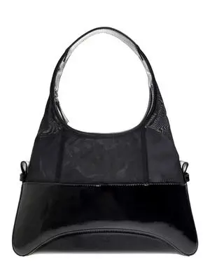 IRO PARIS Mesh Leather Tote Bag - Black