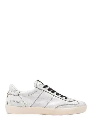 ISHIKAWA No Star 3007 Leather Sneakers - White