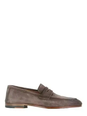 ANTONIO MAURIZI Penny-strap Loafers - Brown