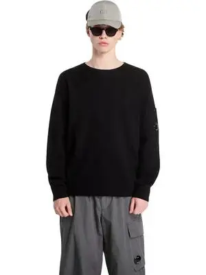 C.P. COMPANY Logo-Patch Crew-Neck Sweater