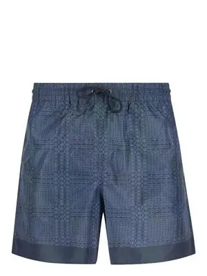 Gucci Gg-pattern Swim Shorts - Blue