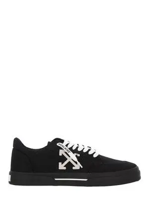 Off-White Vulcanized Canvas Low-top Sneakers - Black