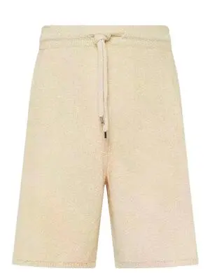 LANEUS Knitted Drawstring Shorts - Neutrals