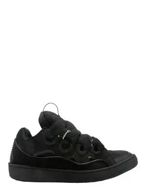 LANVIN Curb Lace-up Sneakers - Black