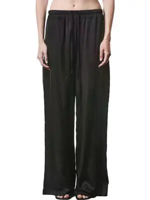 THOM KROM Drawstring Pants - Black