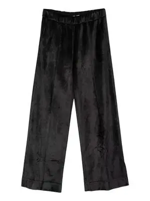 JIL SANDER Velvet Trousers - Black