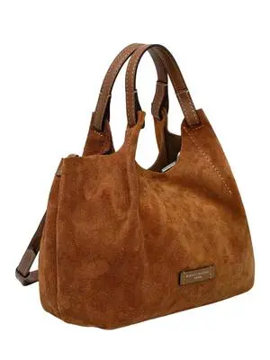 GIANNI CHIARINI Detachable Strap Satchel - Brown