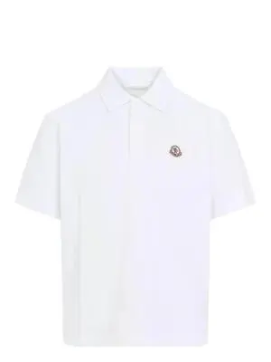 Moncler Patch Polo Shirt - White