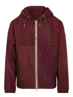 Moncler Hooded Zip Coat - Red