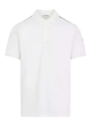 Moncler Stripe Polo Shirt - White