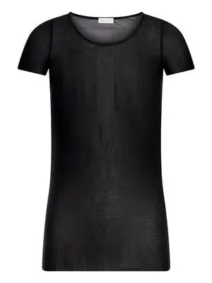 ROBERTO COLLINA Ribbed T-shirt - Black