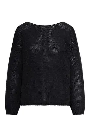 ROBERTO COLLINA Open-knit Sweater - Black