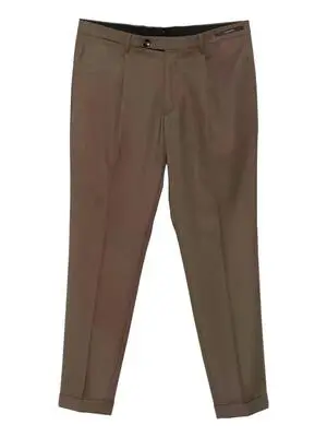 MICHAEL COAL Frederick Pleat Trousers - Brown
