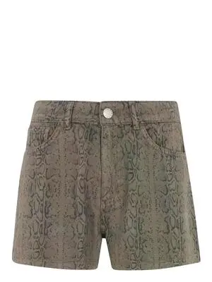 Federica Tosi Graphic-print Shorts - Neutrals