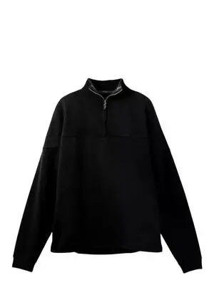Jacquemus Zip Neck Shirt - Black